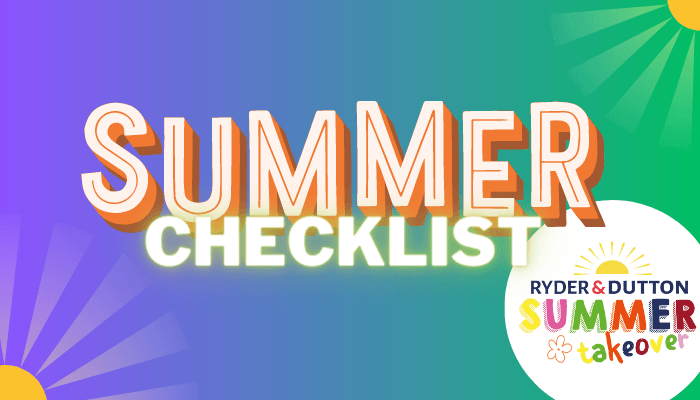 The Ultimate Summer Checklist | Ryder & Dutton